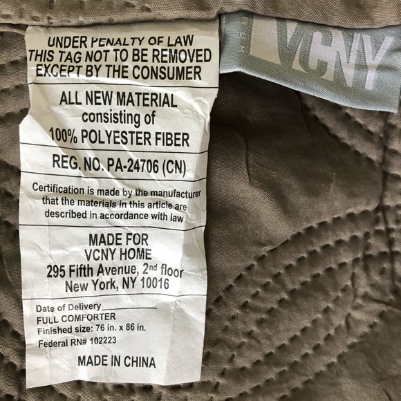 Vcny | Bedding | Vcny Atoll Circular Taupe Conforter Bedding Set | Poshmark